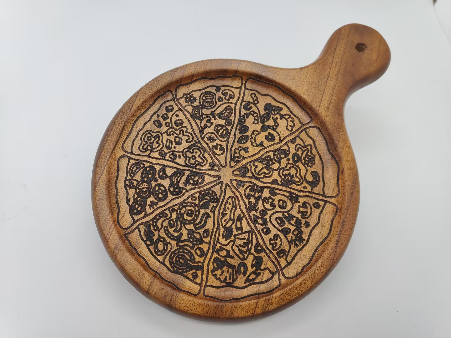 Walnut Wood Pizza Board Marking Test with EC-30 CO2 Laser – Cloudray Laser