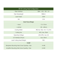 Cloudray Raytools BS12K 0-12KW Fiber Laser Cutting Head – Cloudray Laser